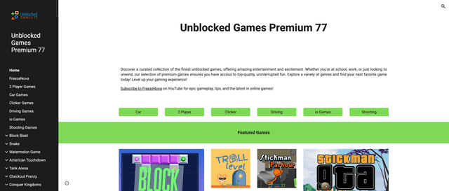 Unblocked Games | GamesNav