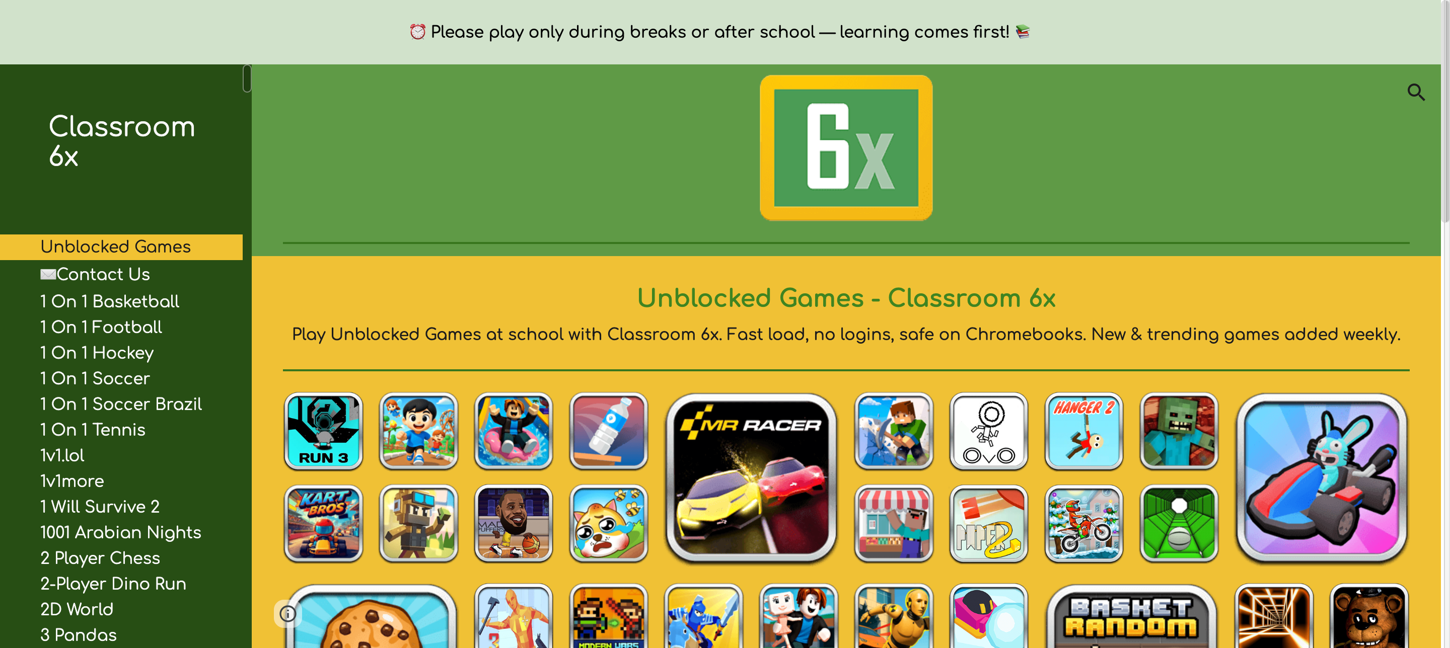 Classroom 6x: The Ultimate Unblocked Games Platform | GamesNav